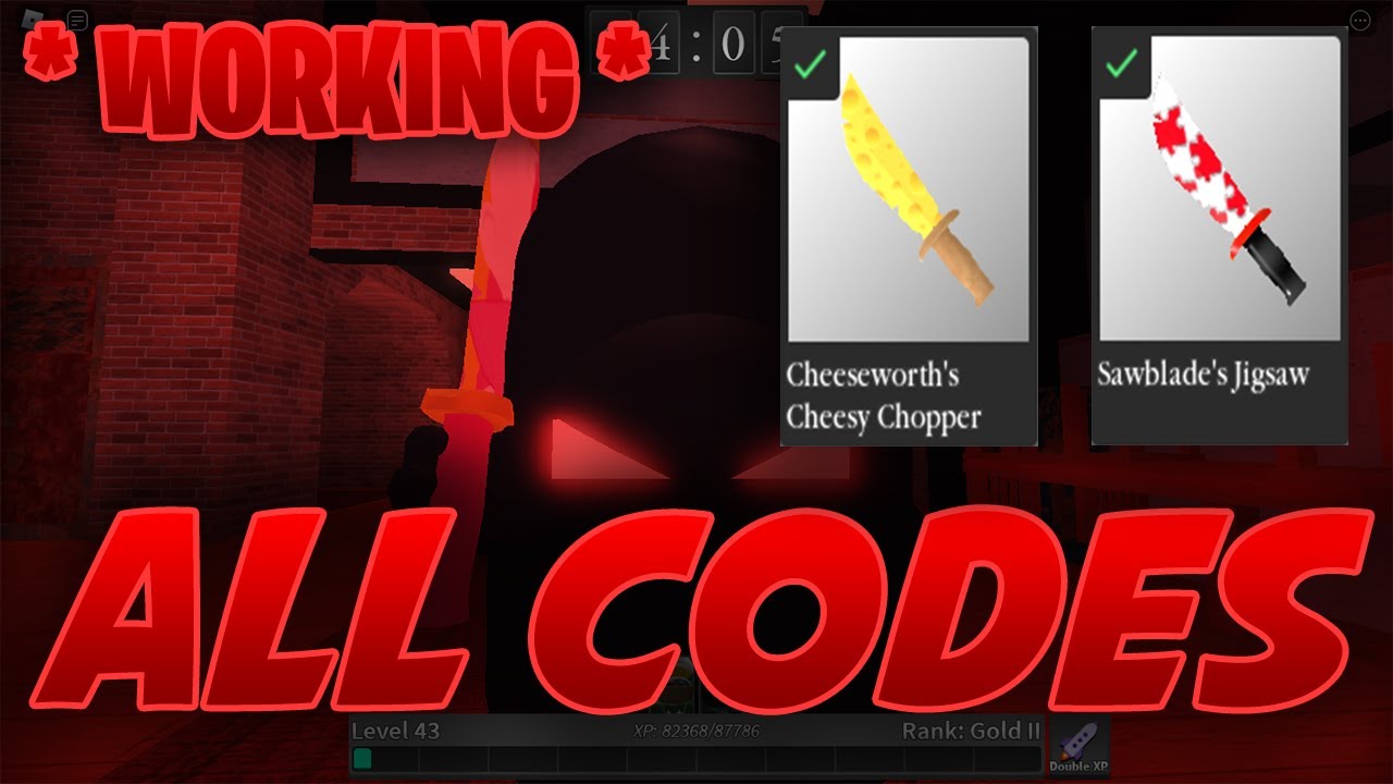 All Working Survive The Killer Codes! Knives and more! *2020* (Roblox ...