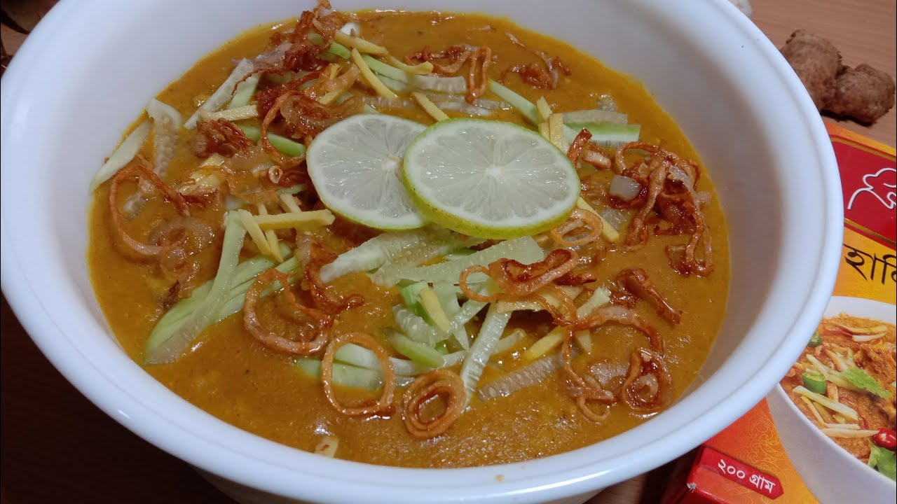 ভীষণ মজার হালিম রেসিপি ll Radhuni Halim Mix Recipe ll Bangali halim ...