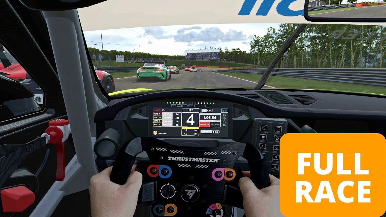 EPIC Mixed Reality Race in Porsche Cup at Spa Francorchamps [Automobilista 2] - YouTube