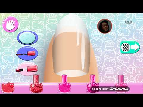 Tırnak boyama oyunu oynadım