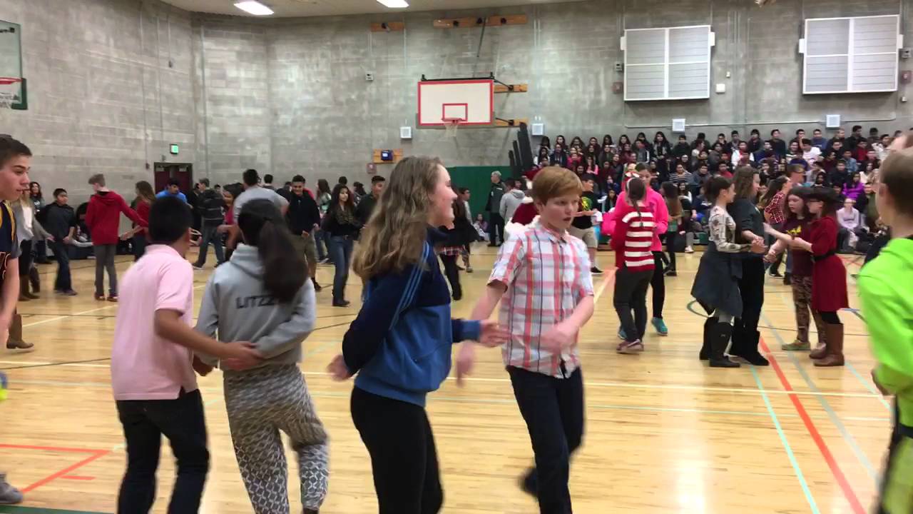 Square dancing competition at La Venture Middle School - YouTube