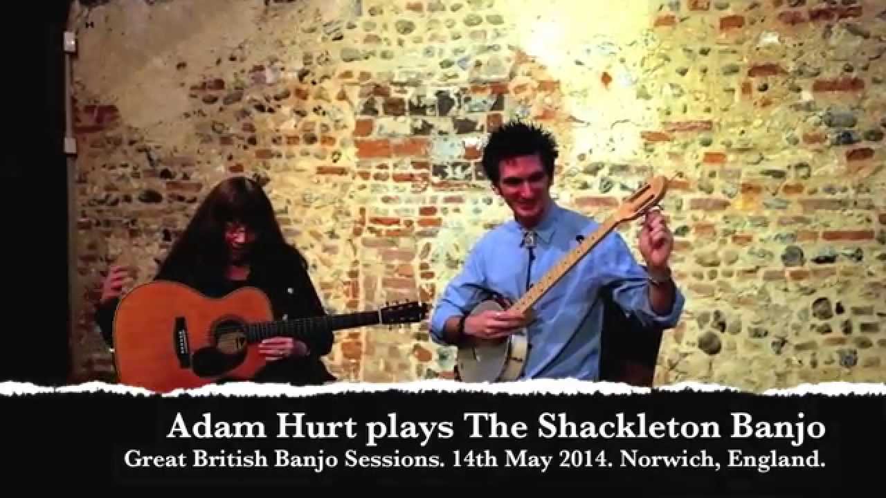 Adam Hurt plays his Shackleton Banjo at The Great British Banjo ...
