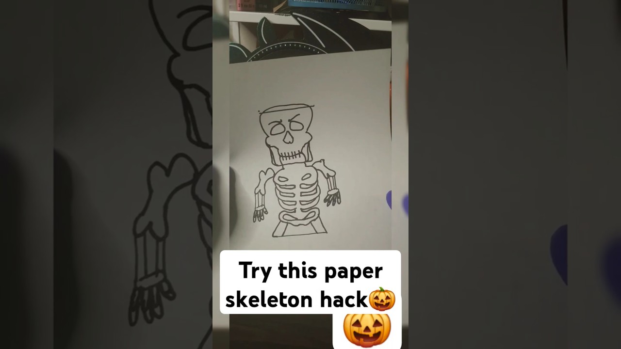 HALLOWEEN DIY this paper skeleton into something amazing to show off to ...