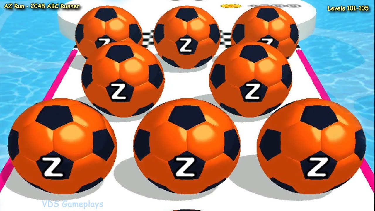 AZ Run - 2048 ABC Runner ! Ball Run Game Levels (101-105) Android ...