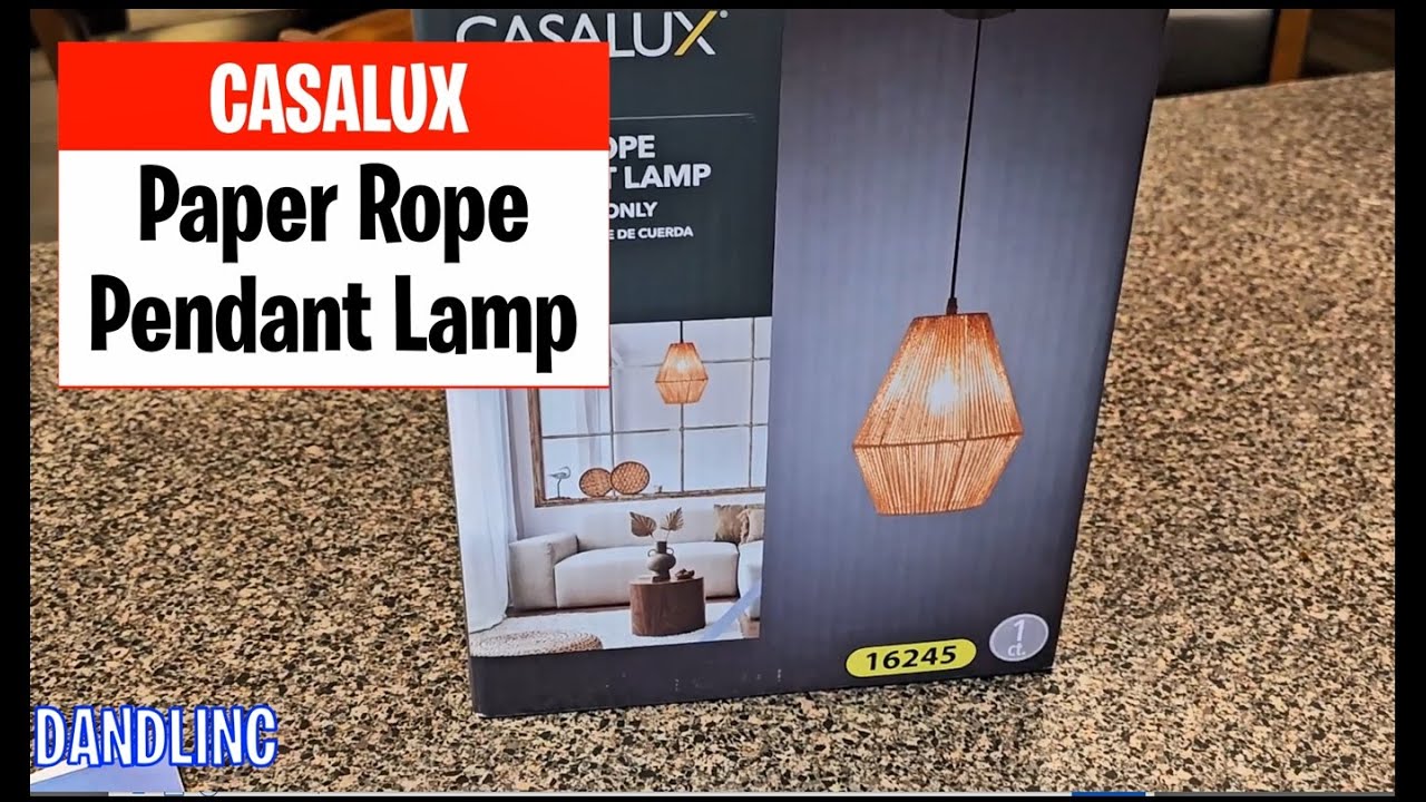 CASALUX Paper Rope Pendant Lamp Aldi Super Finds - YouTube