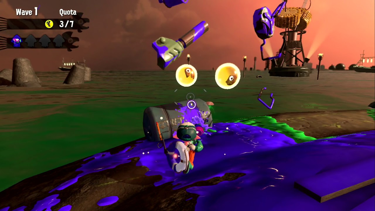 SALMON RUN ~ TRAINING 2 ~ Spawning Grounds ~ SPLATOON 2 ~ NO COMMENTARY ...