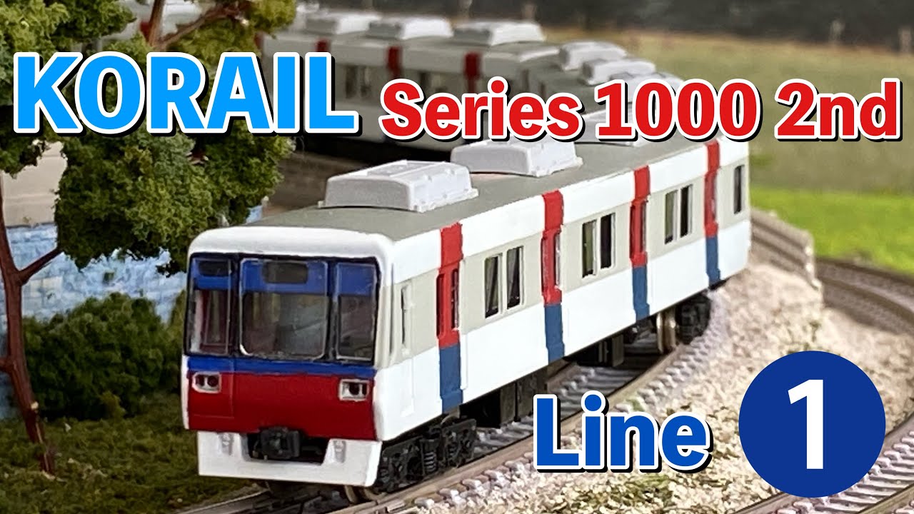 103,【MODEL PV】KORAIL 1호선 1000호대 2세대 저장차 4량 N(1/150)scale model 韓国鉄道1000 ...