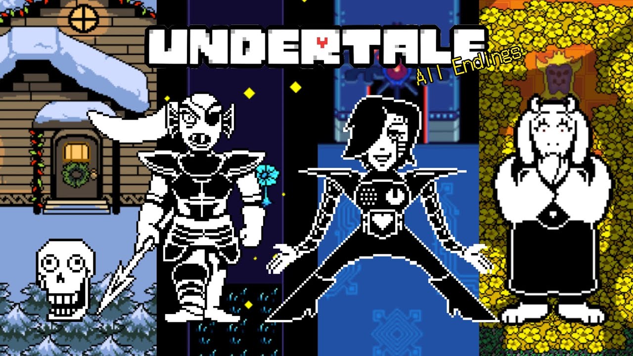 Undertale All Endings - Ending 5: Exiled Queen w/o Papyrus or Undyne ...