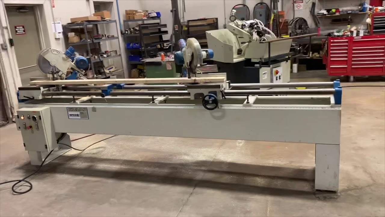 Used Omga TR 2A N "US" Double Miter Saw - RT Machine Stock #79124 - YouTube