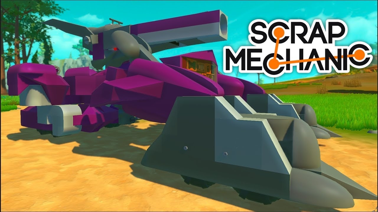 SCRAP MECHANIC VEHÍCULOS TRANSFORMERS TANQUE ROBOT, AVIÓN ROBOT Y COCHE ...