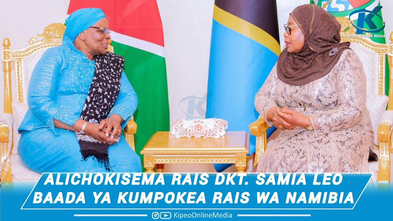 HII HAPA HOTUBA YA RAIS SAMIA BAADA YA KUMKARIBISHA RAIS WA NAMIBIA LEO ...