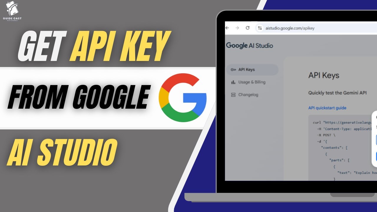 How To Get API Key from Google AI Studio (2026) | Generate Google AI ...