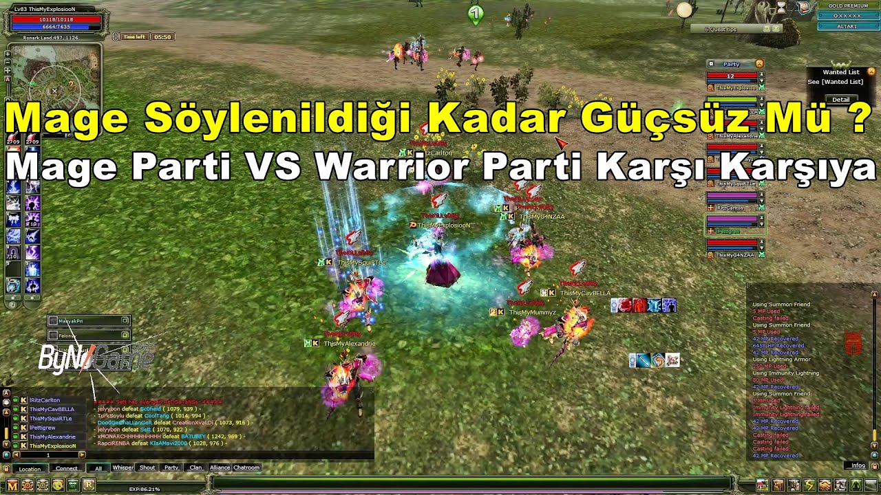 Explosion - Mage Parti İle Warrior Parti Karşı Karşıya Gelirse | Mage ...