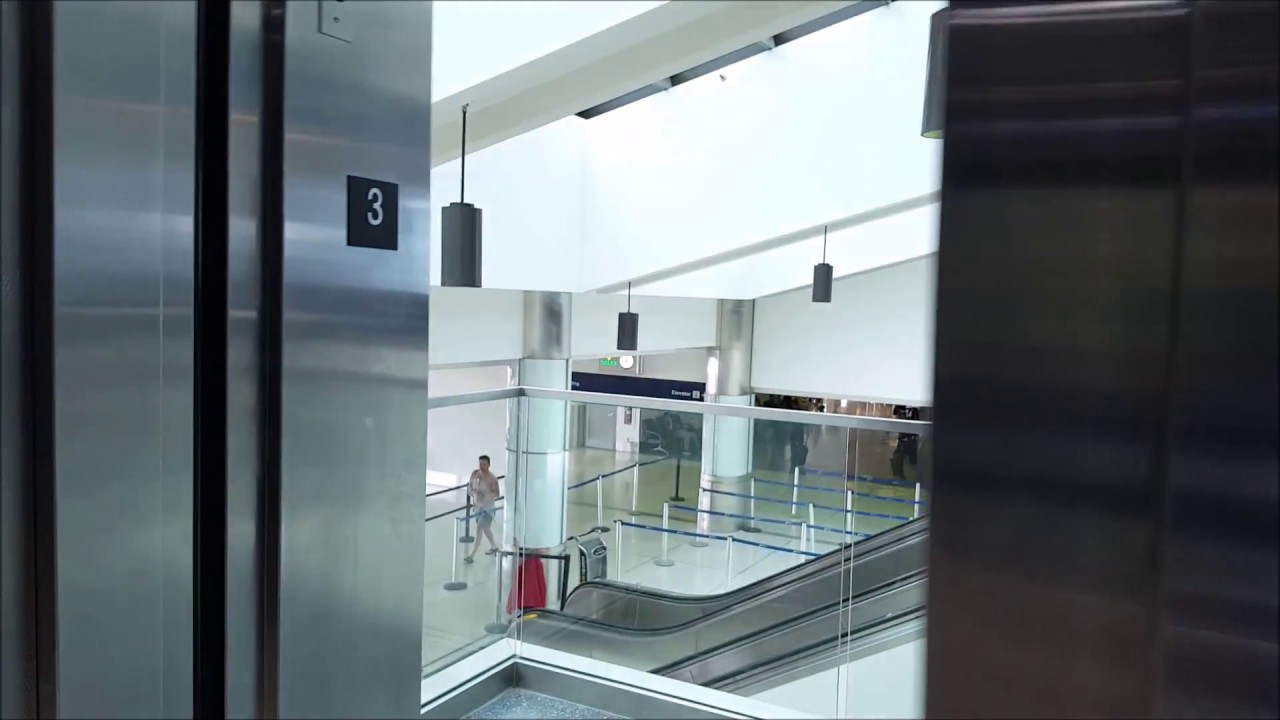 Otis Gen2 Elevator at Los Angeles Airport (LAX) Terminal 6 - YouTube