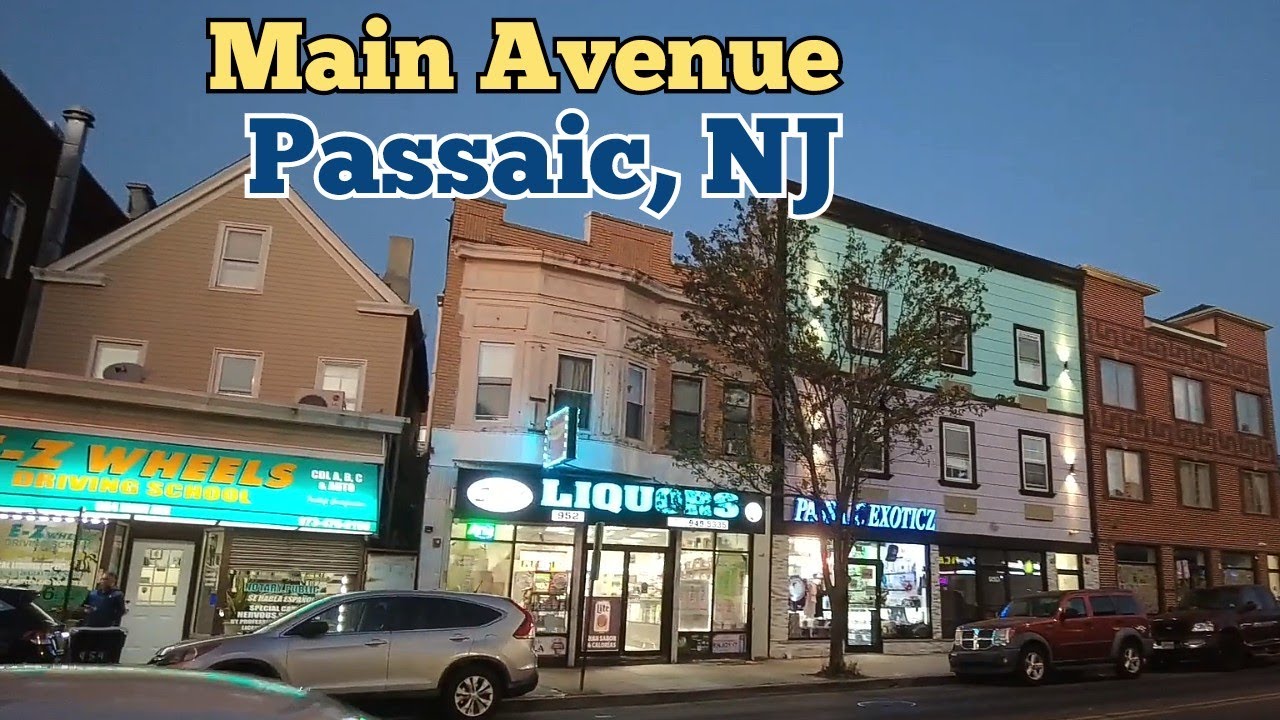 Evening walk on Main Avenue in Passaic, NJ | Burgess Pl to Park Pl ...