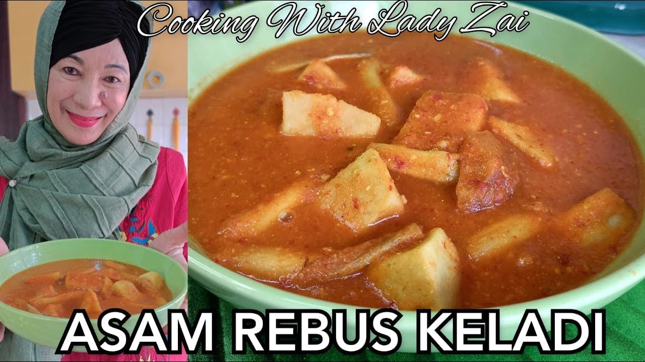 Delicious Asam Rebus Keladi Recipe Mak Chef Zaidah (translated English ...