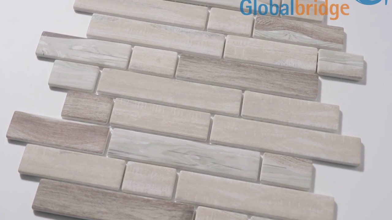Global Bridge strip glass mosaic tile--MEPL&S - YouTube
