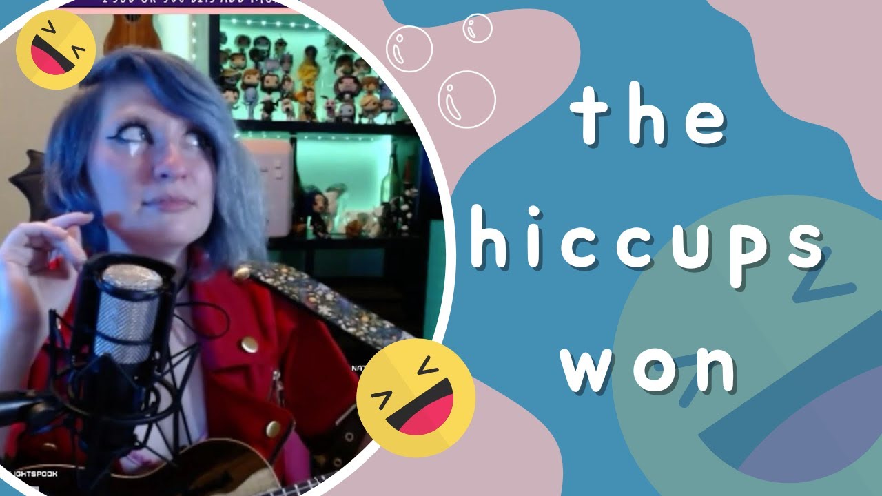 tried hiccuping and singing... the hiccups won... its a train wreck and ...