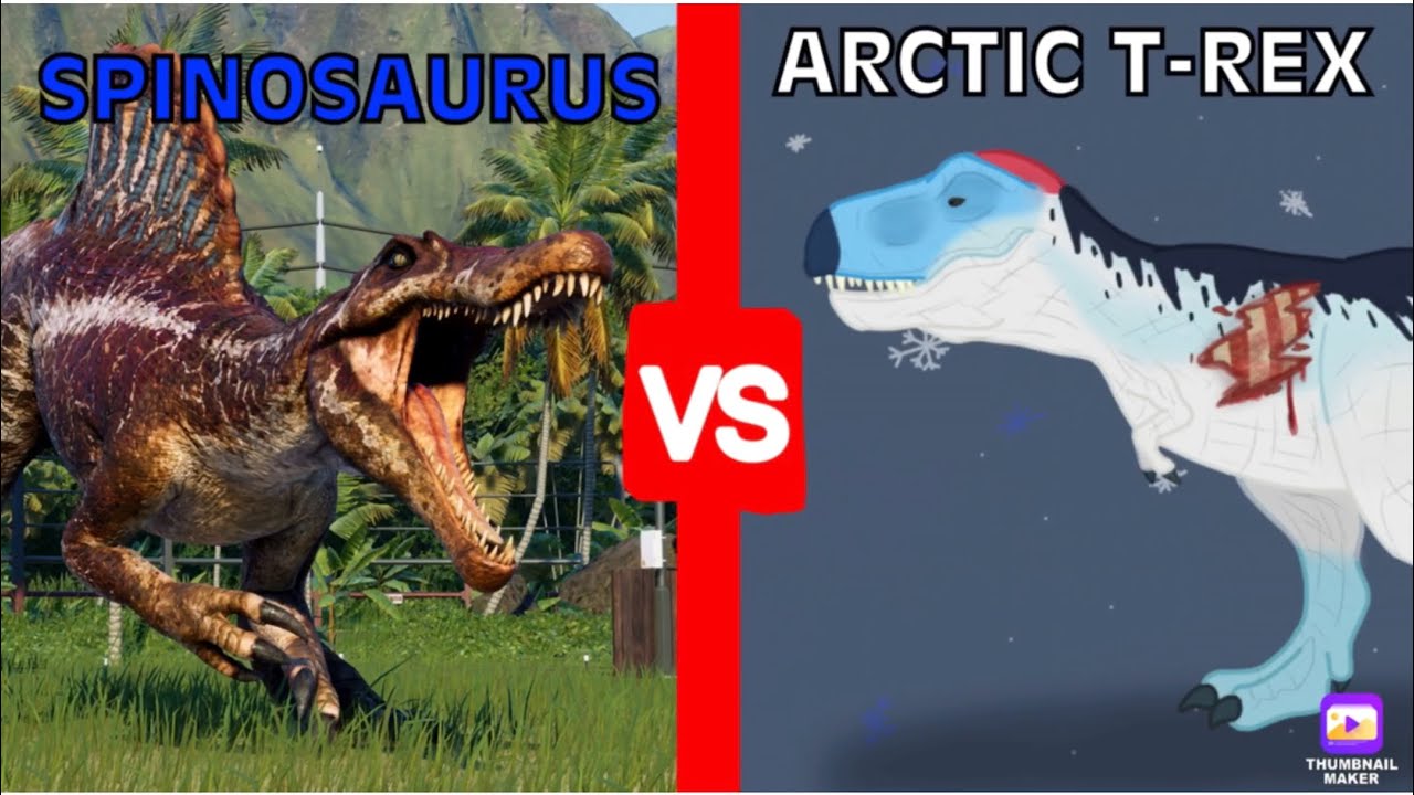 Spinosaurus vs Arctic T-Rex | Dinosaur Carnivore Tournament [S1E24 ...