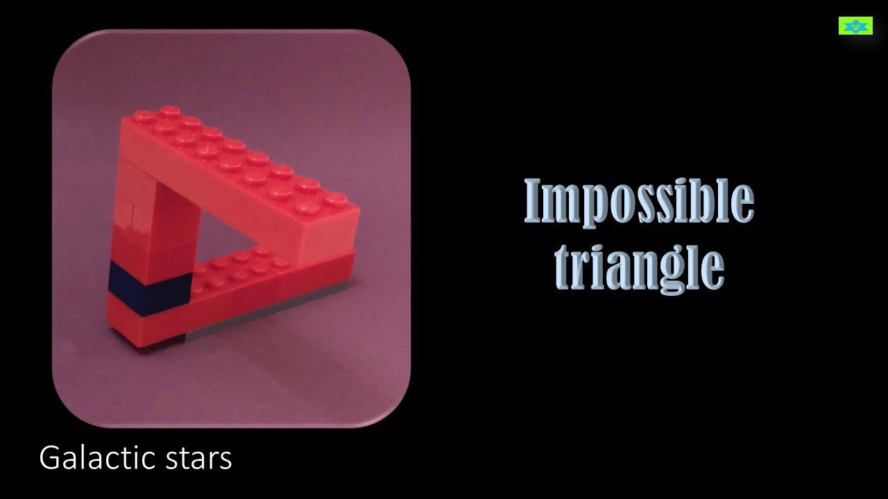 How to build a LEGO impossible triangle - YouTube