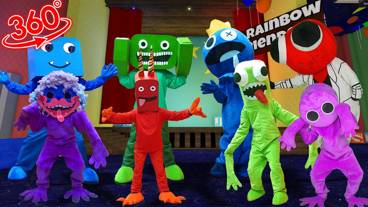 VR 360° NEW Rainbow Friends VS Garten of Banban VS Poppy Playtime In ...