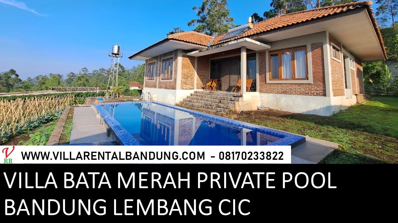 Bisa Panen Sayur Sendiri - Villa Bata Merah Bandung Private Pool dekat ...