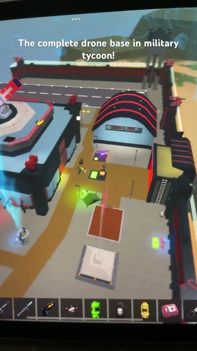 The complete Drone base in the new military tycoon update! #militarytycoonroblox - YouTube