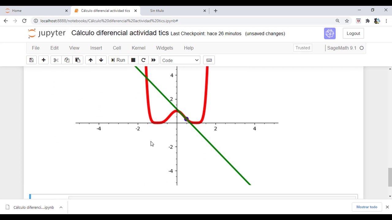 2. Uso de tic´s en cálculo diferencial parte 2 (SageMath) - YouTube