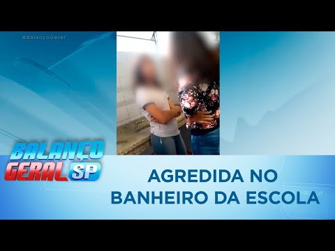 Aluna é agredida dentro do banheiro da escola