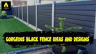 TOP 27+ Gorgeous Black Fence Ideas and Designs