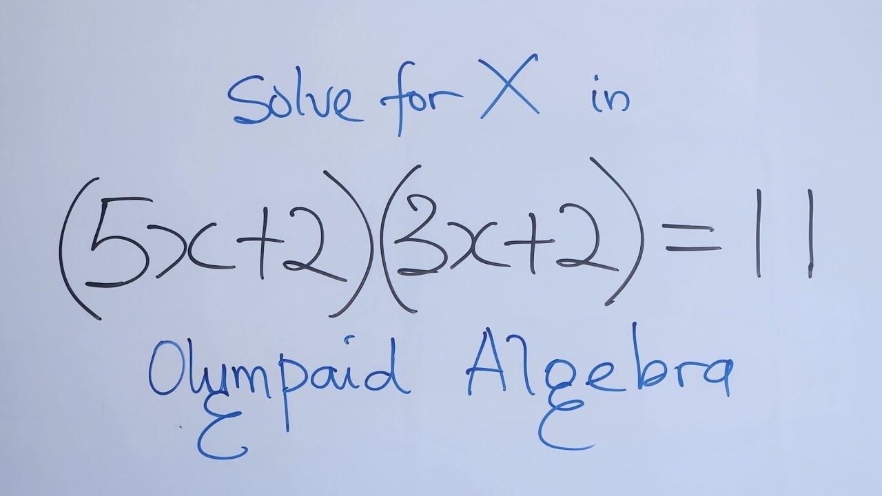 Algebraic equation: Olympaid Maths, simplification tricks. - YouTube