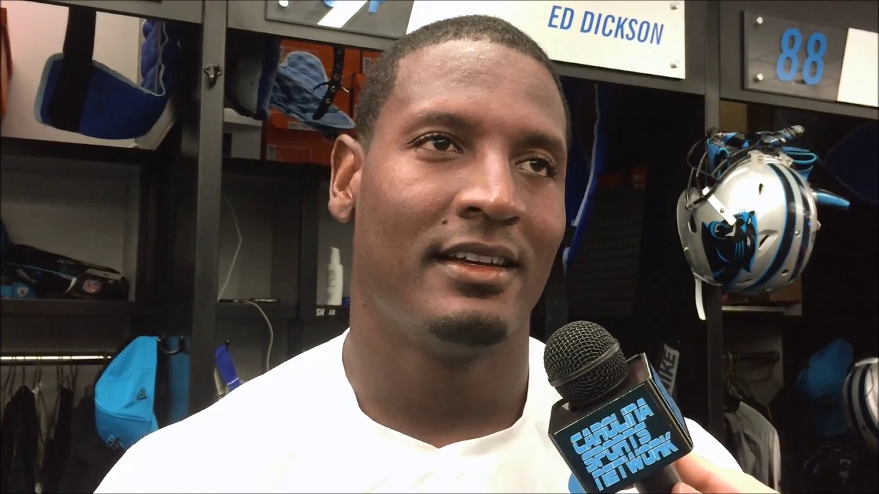 Ed Dickson Panthers Locker Room: 10/11/17 - YouTube
