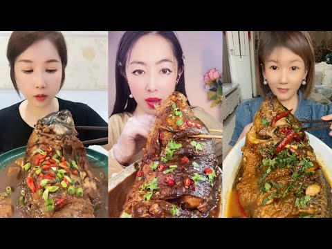 Chinese Food Mukbang Eating Show | God eats fish, Spicy Braised Fish #71 (P 211-212-213)