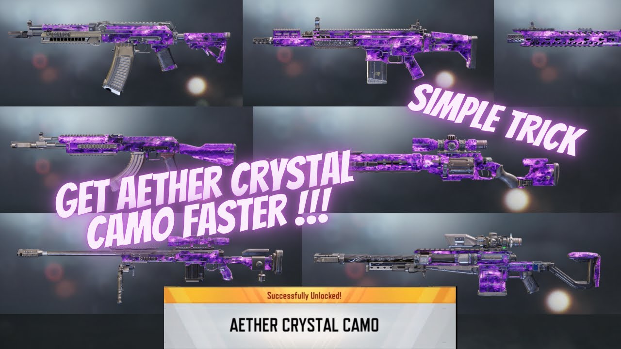 How to unlock Aether crystal camo Faster | Simple Trick in Hindi | Call ...