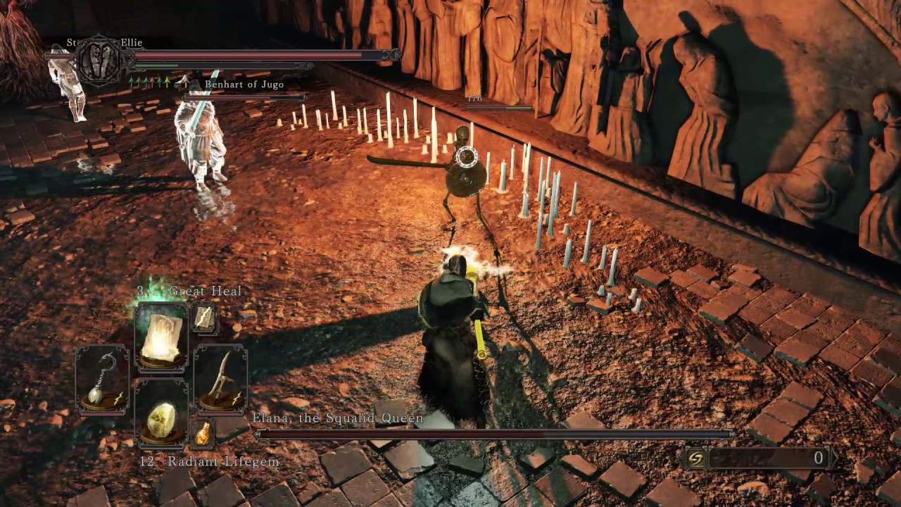 Elana, The Squalid Queen ng+ with minions Dark Souls II - YouTube