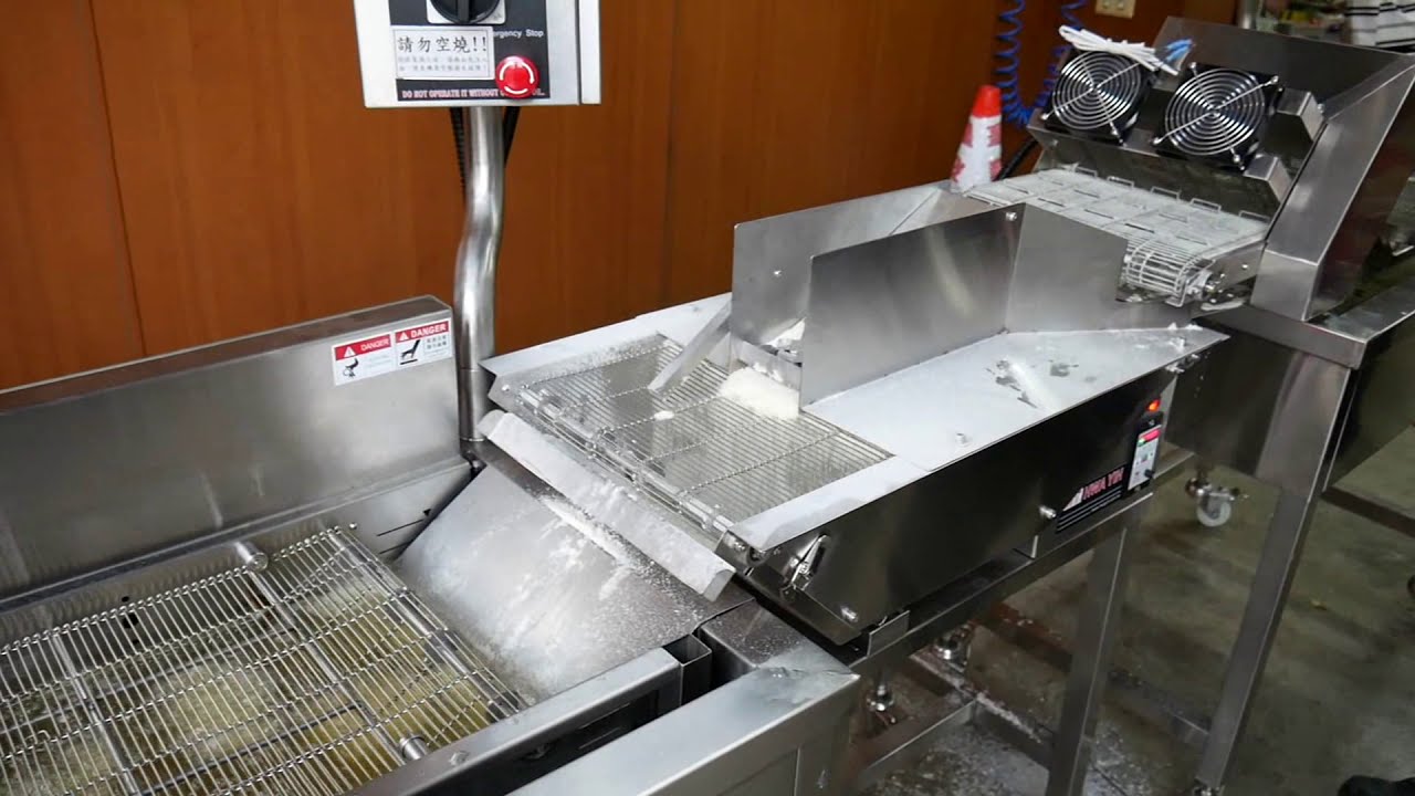 HY-625 + HY620 + HY-589 自動裹漿機+裹粉機+連續油炸機 Automatic Batter Coating ...