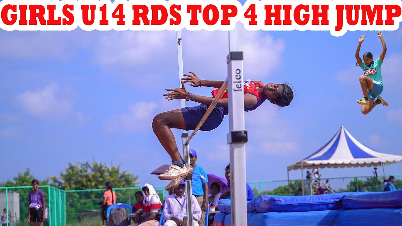 High jump Girls U14 top 4 in RDS 2023 - YouTube