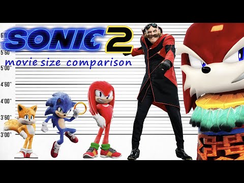 Sonic 2 - Size Comparison | Biggest Characters of the Sonic movie ...