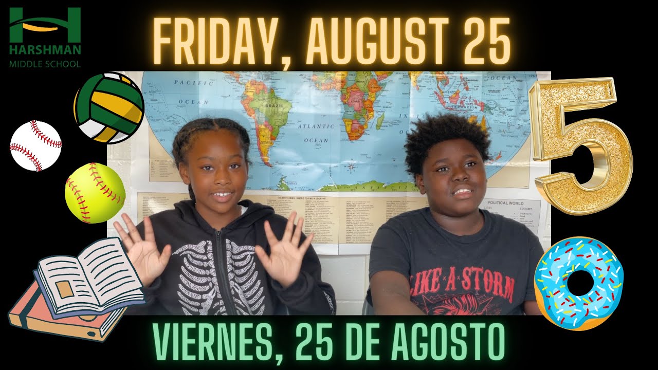 Daily Announcements: Friday, August 25, 2023 - YouTube