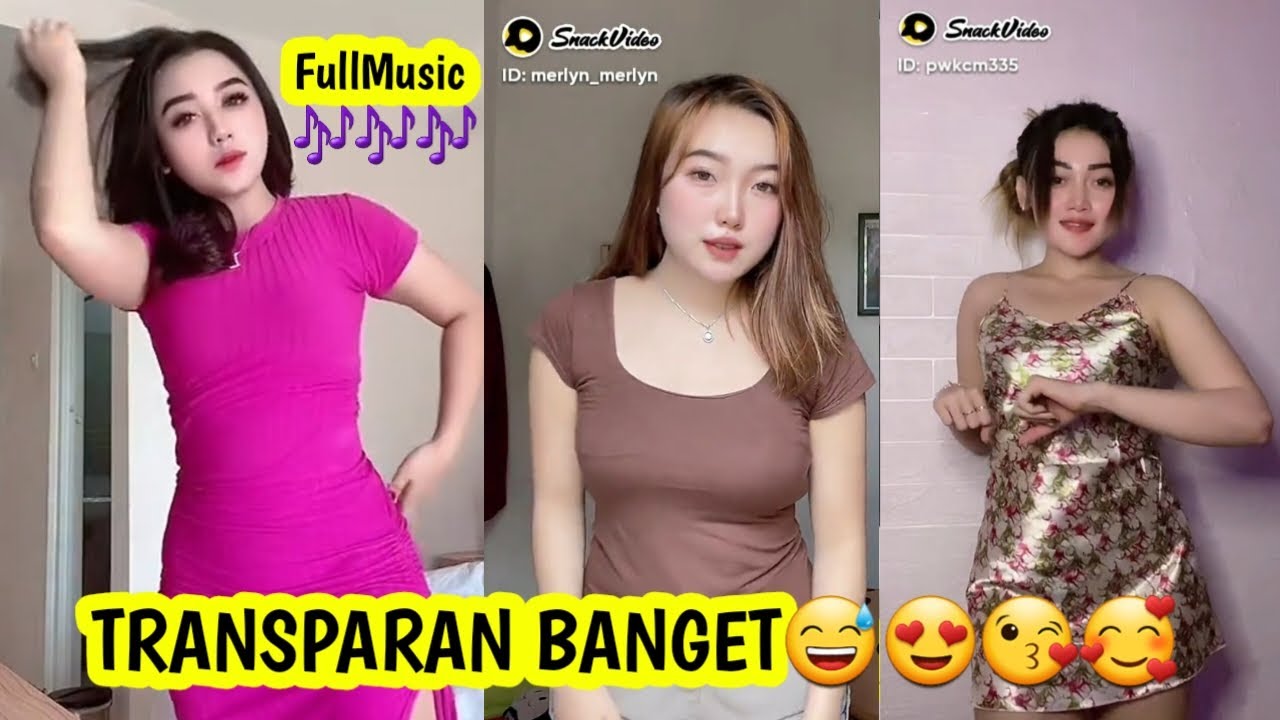 EMPUK BANGET😅. CEWEK BODY GITAR PAKAI BAJU TRANSPARAN, VIRAL TERBARU SNACK VIDEO - YouTube
