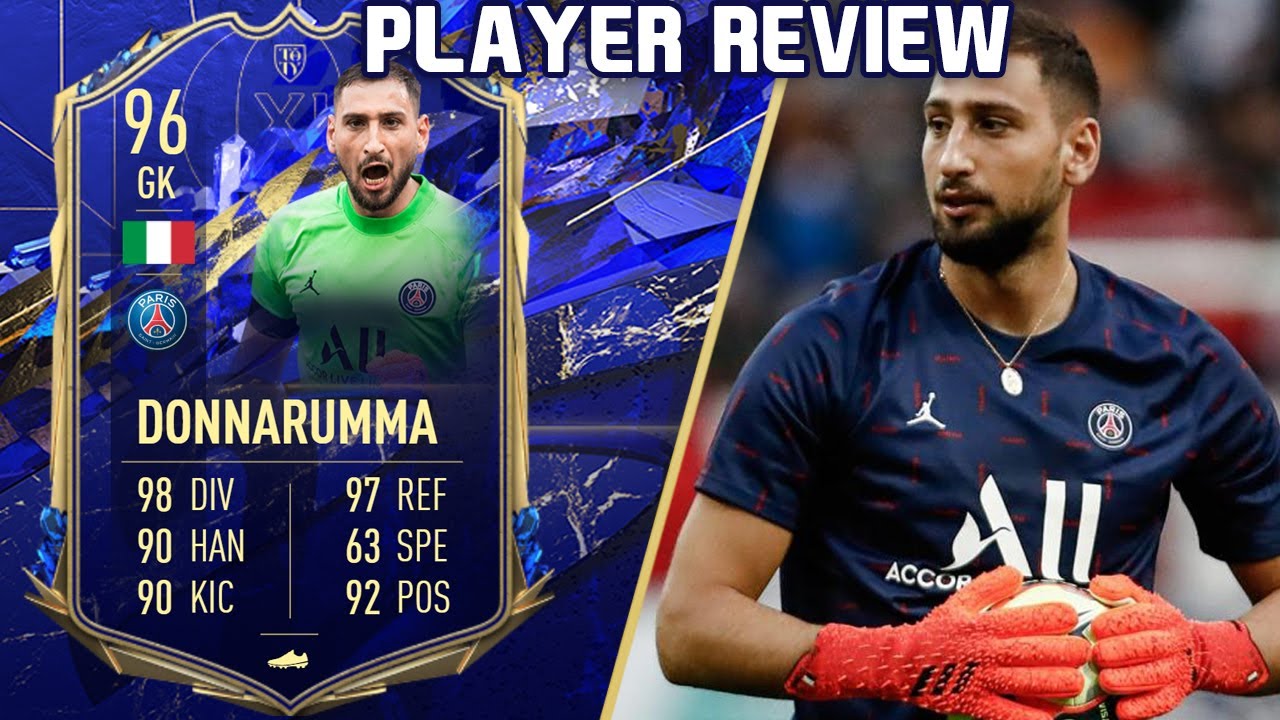 THE BEST! 🥇 96 TOTY DONNARUMMA PLAYER REVIEW! FIFA 22 ULTIMATE TEAM ...