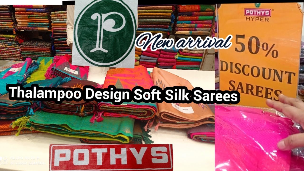 Thalampoo Design Soft Silk Sarees 🌸 50% Discount Sarees and Display ...