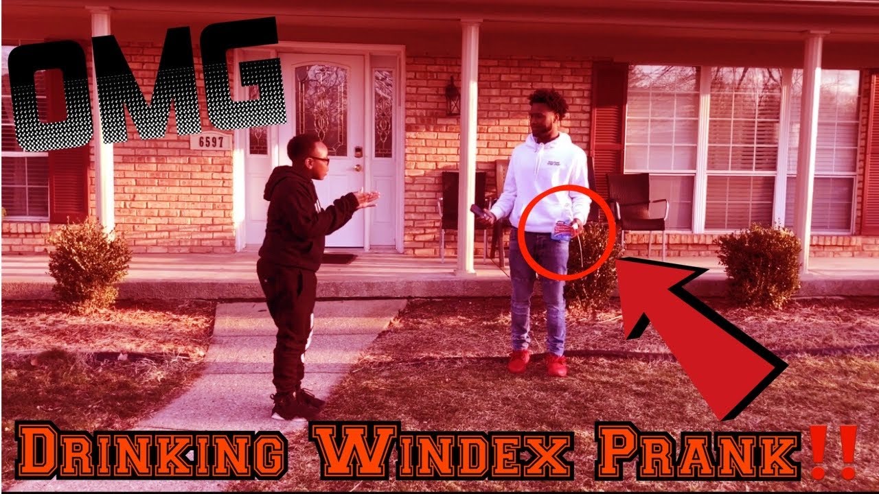 Drinking Windex Prank On Little Brother! - YouTube