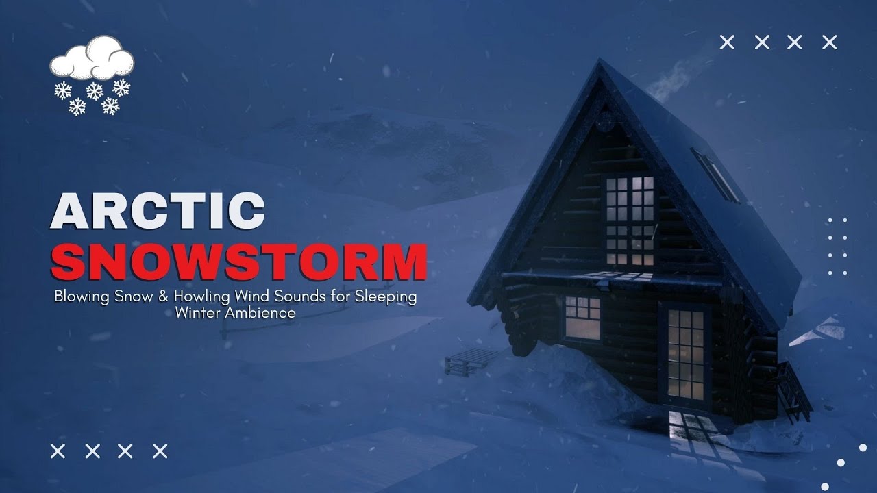 Arctic Snowstorm Serenity | Blizzard Sounds for Deep Sleep and Polar ...