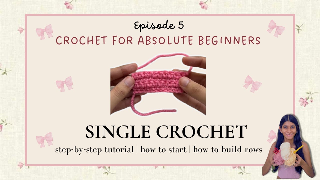 How to make SINGLE CROCHET: BEGINNERS |How to build sc rows | How to ...