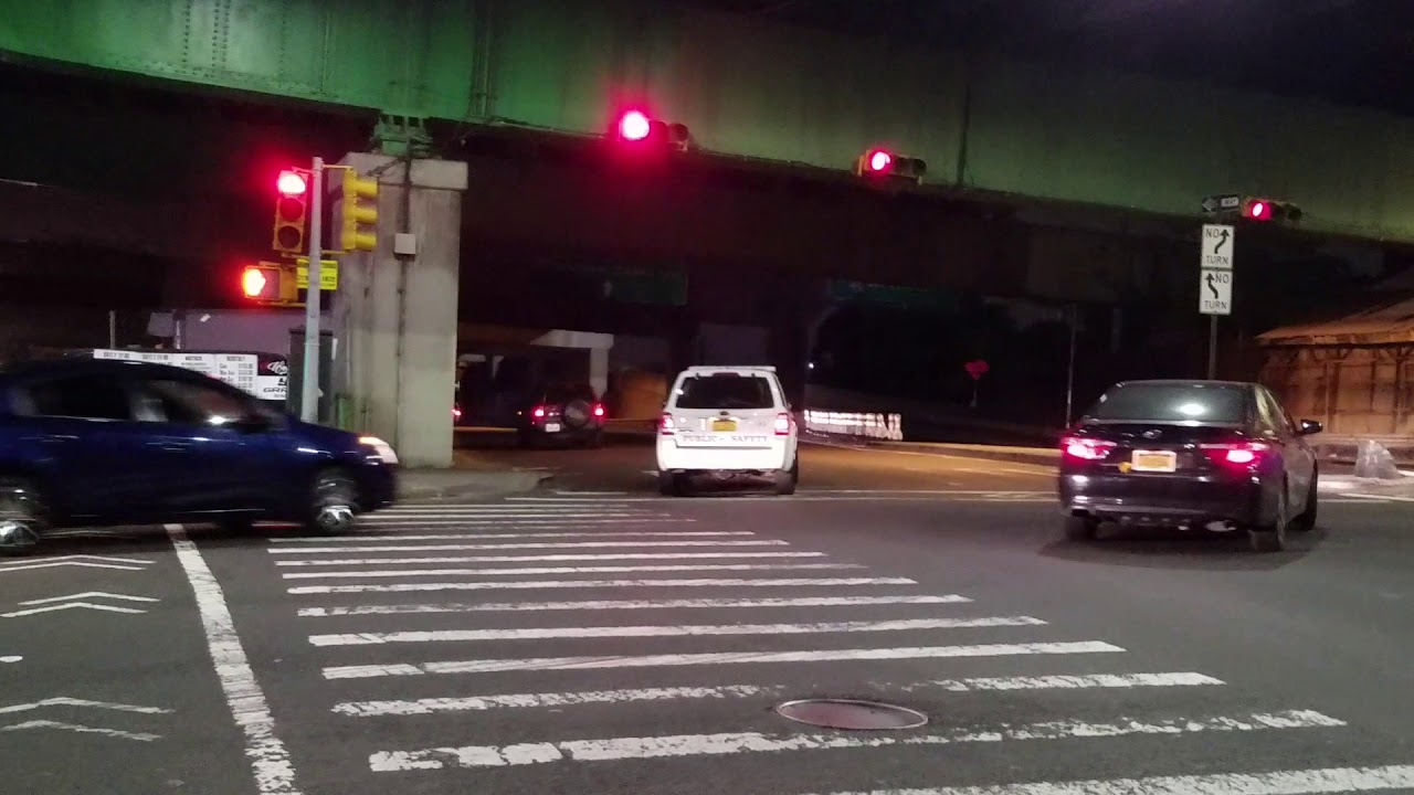 Co-Op City Police Passing By On Hunts Point Ave In The Hunts Point ...