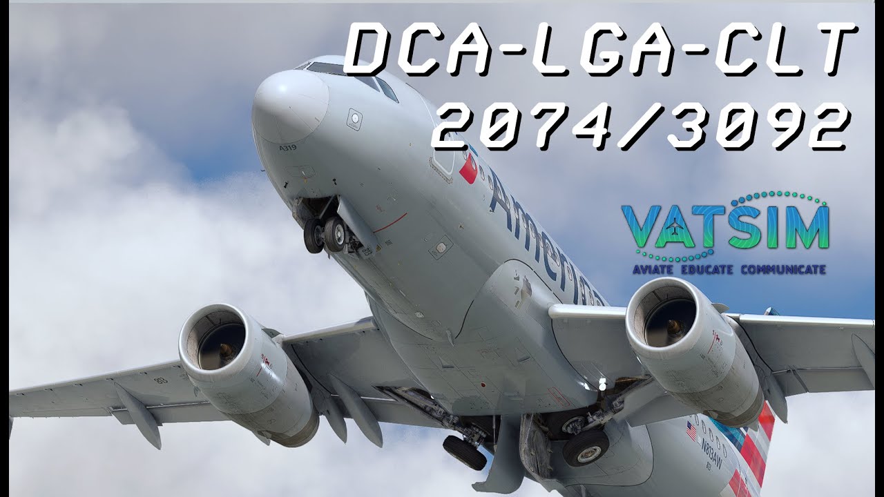 AAL2074/3092 | Washington DC to New York to Charlotte - YouTube