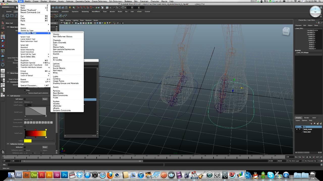 7/11 3D Maya Rigging Tutorial Foot Controls - YouTube