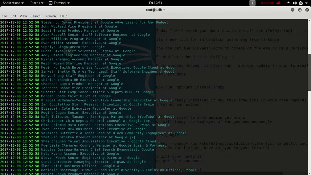What is Inspy and How to install it In Kali Linux mp4 - YouTube