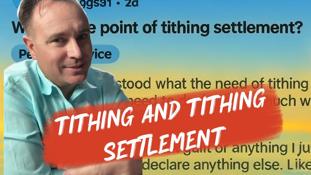 What is the point of tithing and Tithing settlement - YouTube